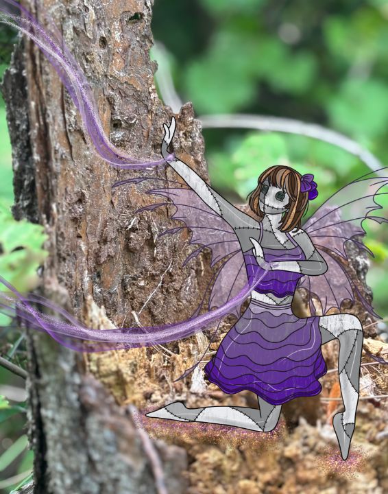 Wisp: Amethyst - Sent2MeDesigns - Paintings & Prints, Fantasy ...