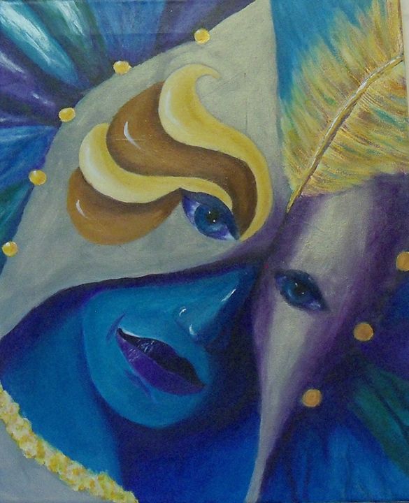 Mardi Gras IV - Nancy Morris - Paintings & Prints, People & Figures ...