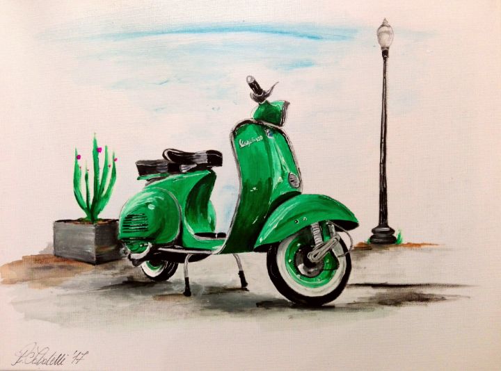 Vespa Piaggio - rensab83 - Paintings & Prints, Vehicles ...