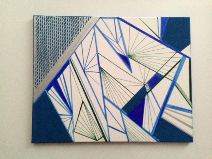 TURQUOISE LINES - Artlover102 - Drawings & Illustration, Abstract ...