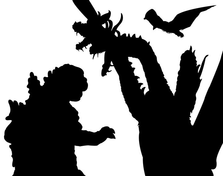 Monster Zero Silhouette Vector - Mike's Kaiju Art Gallery - Digital Art ...