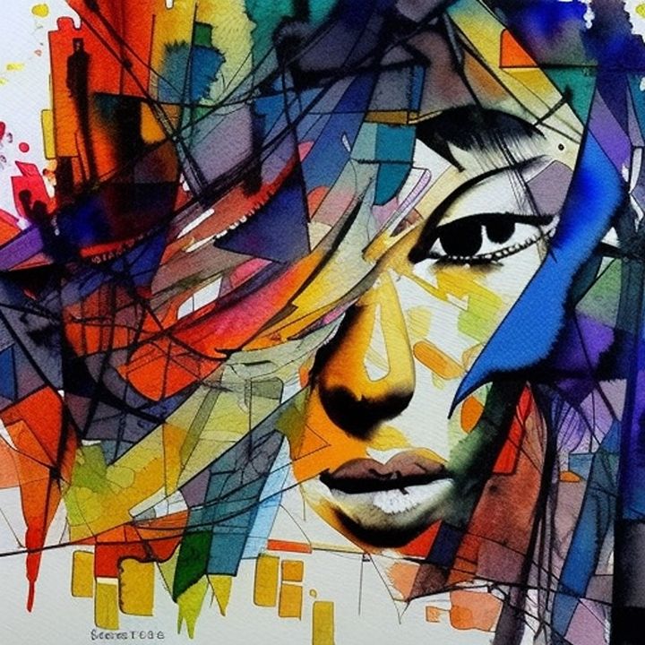 Agonized Women # 003 - Majestic Pandora - Digital Art & AI, Abstract ...