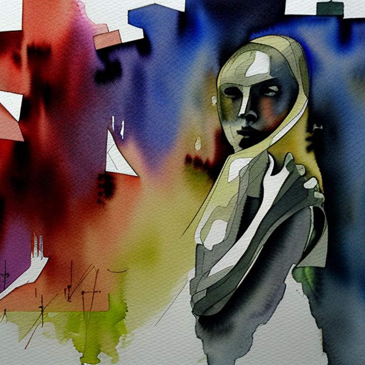 Agonized Women # 006 - Majestic Pandora - Digital Art & AI, Abstract ...