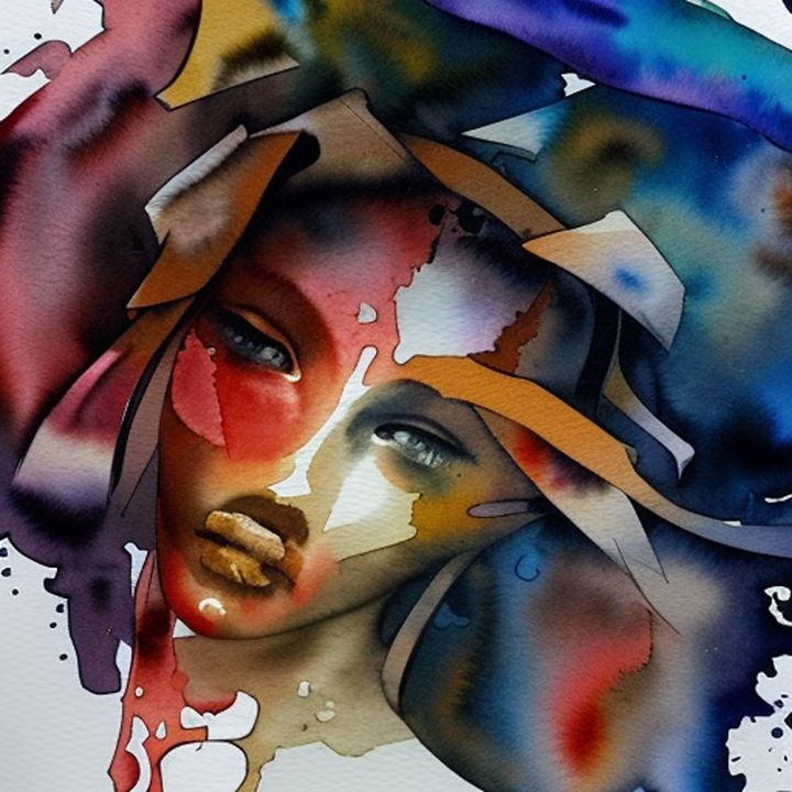 Agonized Women # 024 - Majestic Pandora - Digital Art & AI, Abstract ...