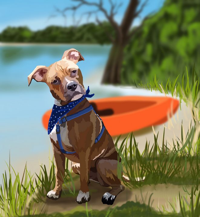 Dog with nature - Creativity by T - Digital Art, Animals, Birds, & Fish ...