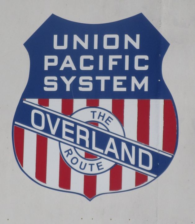 UPRR NEW "OVERLAND ROUTE" sign - Ward Love's Red Bear Gallery ...