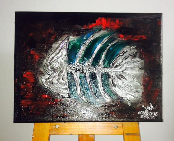 FishBone - Josh Roxas - Paintings & Prints, Animals, Birds, & Fish ...