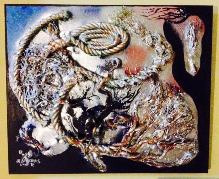 FUSION - Josh Roxas - Paintings & Prints, Abstract, Figurative - ArtPal