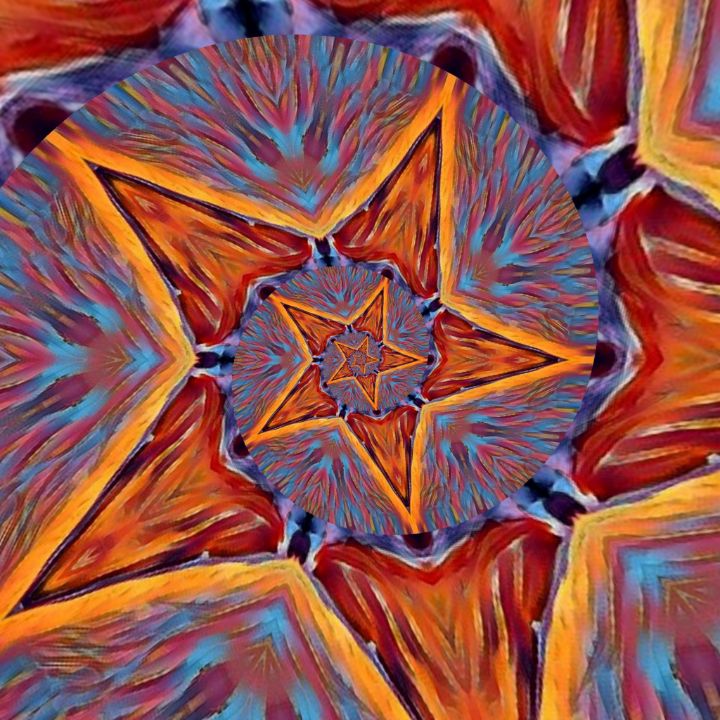 The red star - Shar's art gallery - Paintings & Prints, Abstract, Color ...