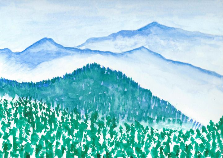 Blue Ridge Mountains - FarraSpace - Paintings & Prints, Landscapes ...