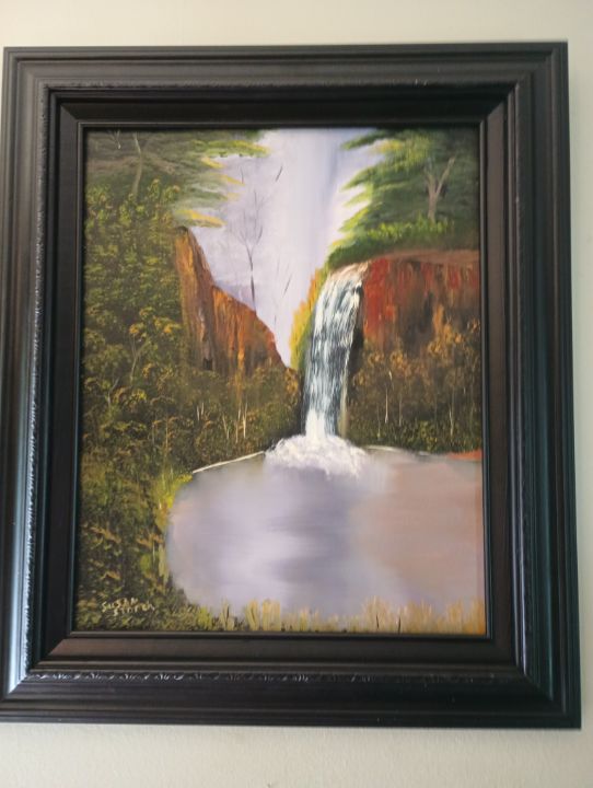 Violet Waterfall 1 - Susan Storch - Paintings & Prints, Landscapes ...