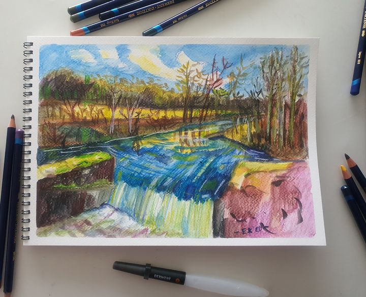 Spring - Egle Art - Paintings & Prints, Landscapes & Nature, Rivers ...