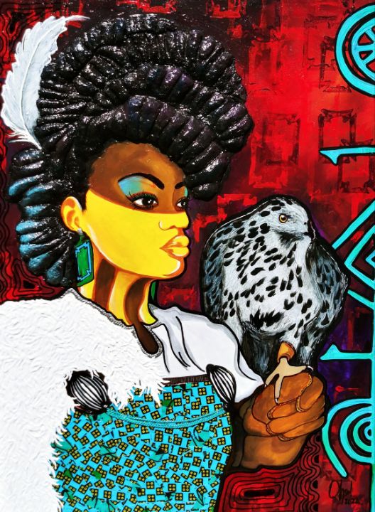 The Sentinel - Art of Ohso - Paintings & Prints, Ethnic, Cultural ...