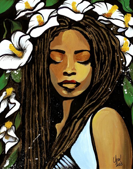 Calm & Quiet Spirit - Art of Ohso - Paintings & Prints, Ethnic ...