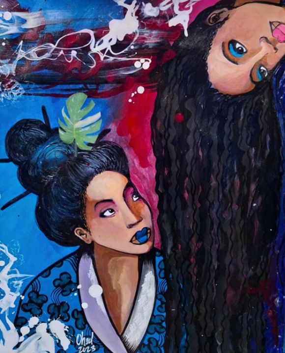 Nani Soke? (Whats Up?) - Art of Ohso - Paintings & Prints, Ethnic ...