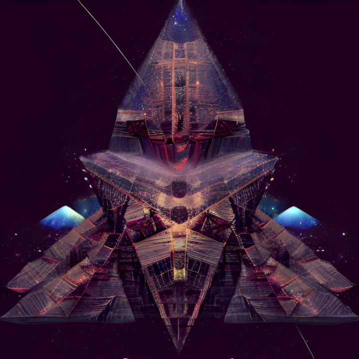 Intergalactic Pyramid Mandala - Kosmic Kreation - Digital Art & AI ...