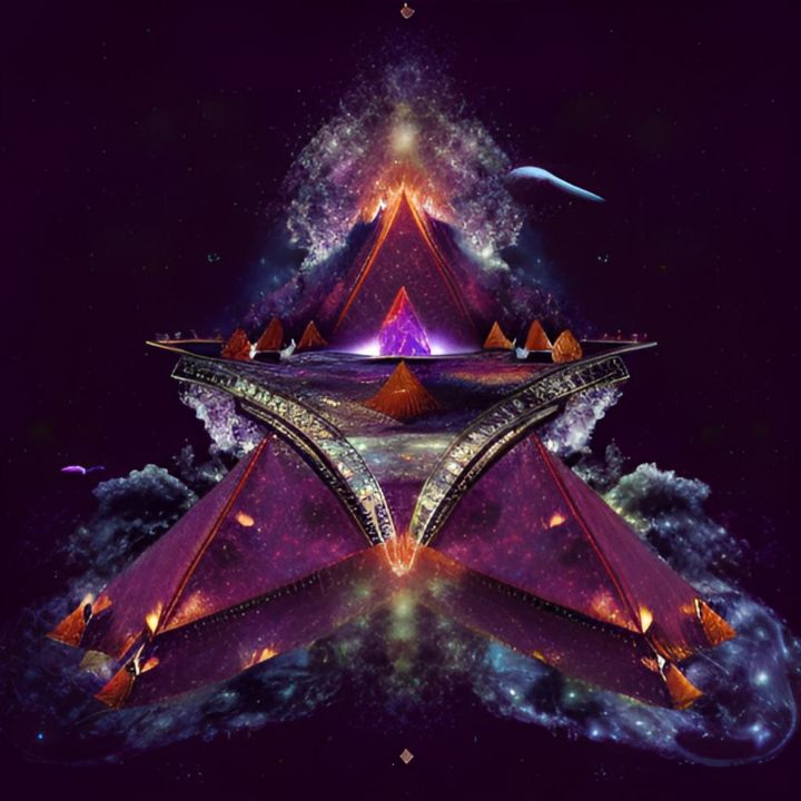 Intergalactic Pyramid City ship - Kosmic Kreation - Digital Art & AI ...