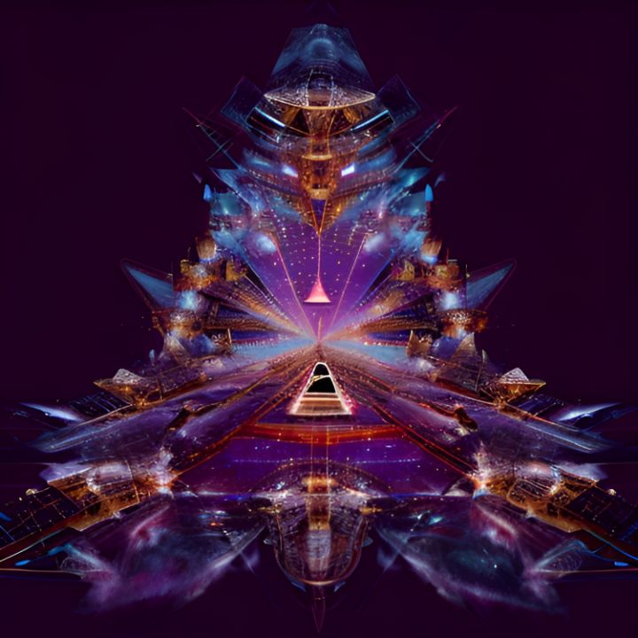 Intergalactic Pyramid City - Kosmic Kreation - Digital Art & AI ...