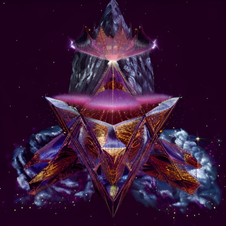 Intergalactic Pyramid Dragon ship - Kosmic Kreation - Digital Art ...