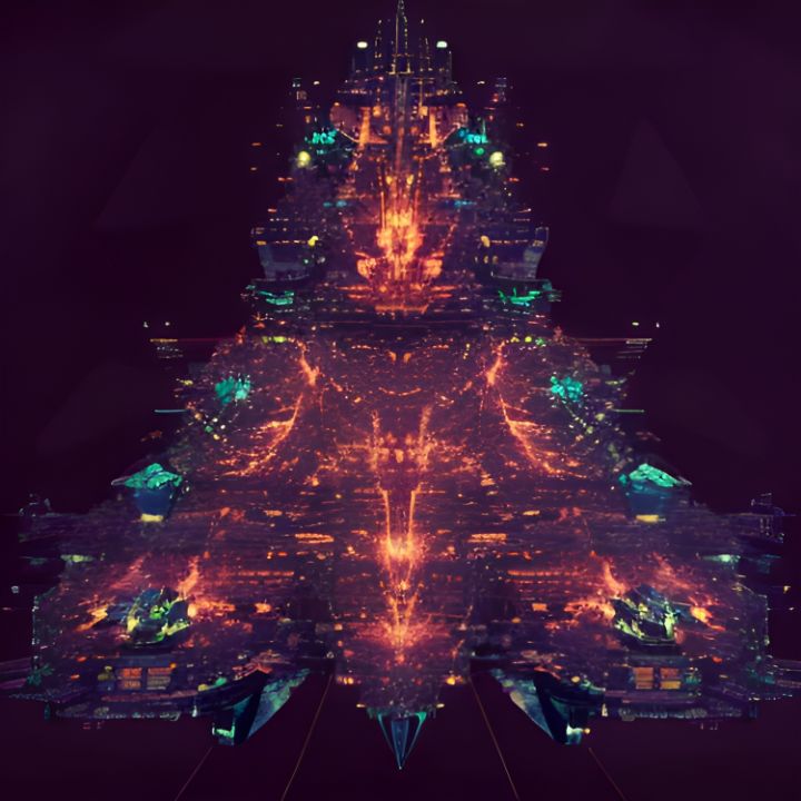 Intergalactic Pyramid of the Light - Kosmic Kreation - Digital Art & AI ...