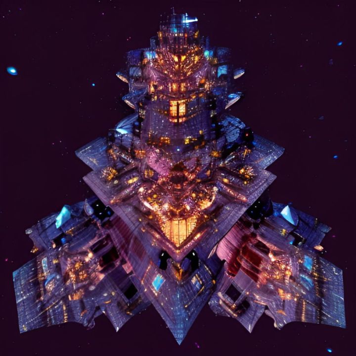Intergalactic Pyramid of the Light - Kosmic Kreation - Digital Art & AI ...