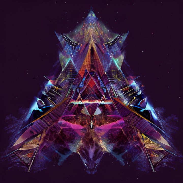 Intergalactic Pyramid Mothership - Kosmic Kreation - Digital Art & AI ...