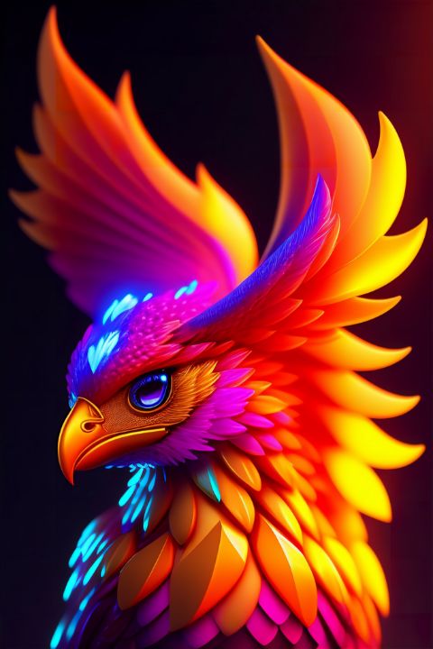 baby phoenix - yartworld - Digital Art & AI, Animals, Birds, & Fish ...