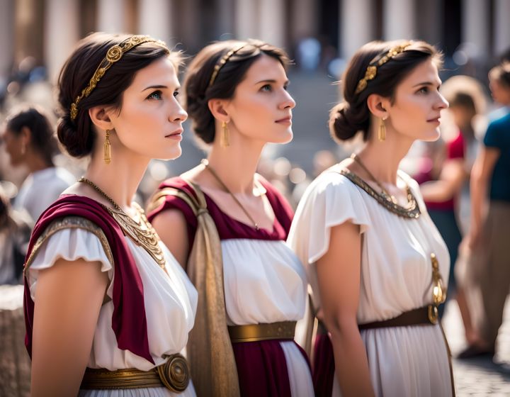 3 ancient Rome ladies in the Forum - Giancarlo Lamio - Digital Art ...