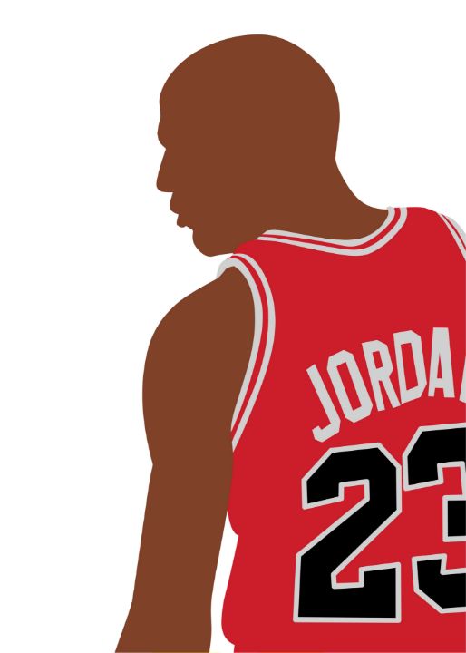 Michael Jordan - Artzy Vector - Digital Art & AI, Sports & Hobbies ...