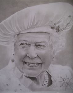 Pencil Drawing of Queen Elizabeth - treasuregem.artpages - Drawings ...