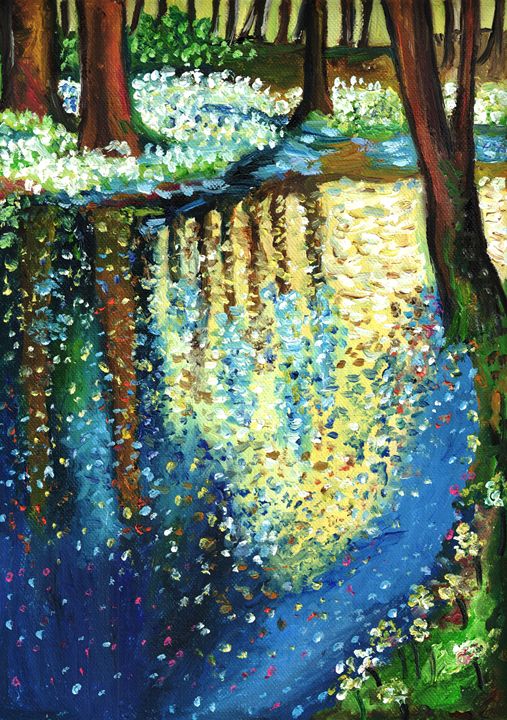 Spring river - Janita ART - Paintings & Prints, Landscapes & Nature ...