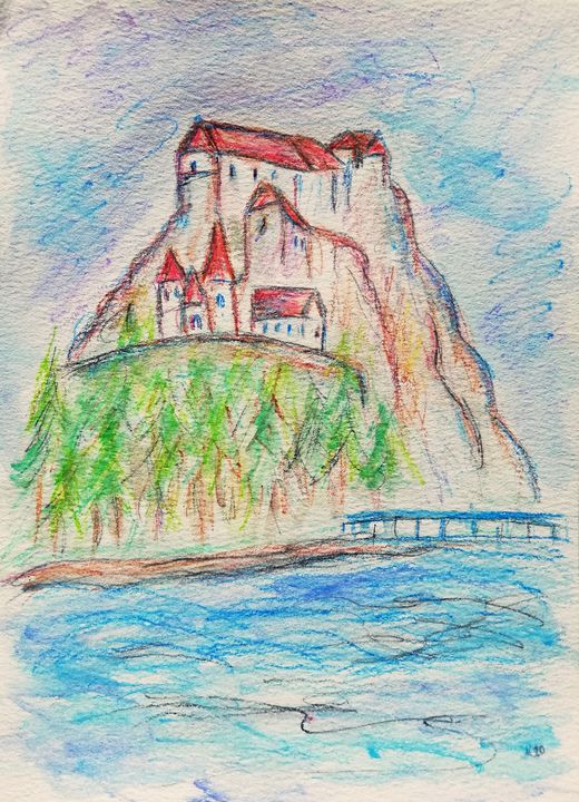 Orava Castle, Slovakia painting - Jana ART - Paintings & Prints ...