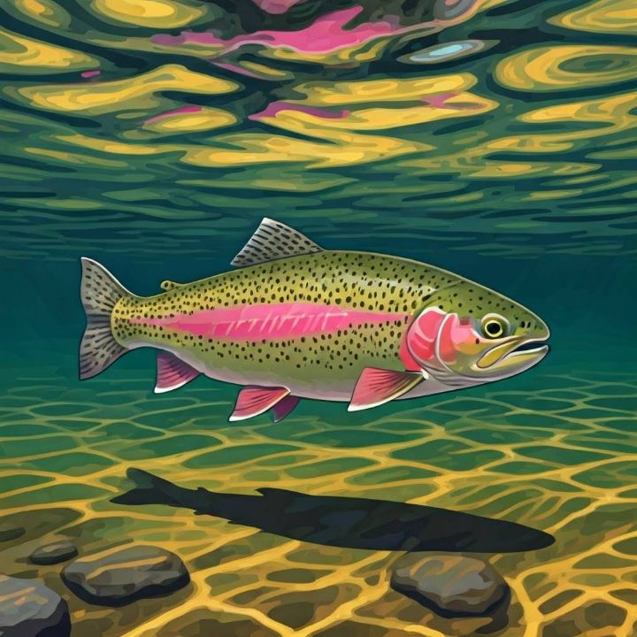 trout in the water - Jana ART - Digital Art & AI, Animals, Birds ...