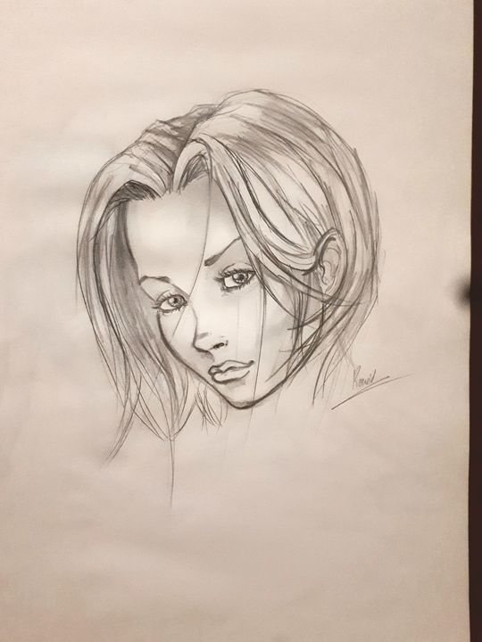 Esquisse femme - Koned Drawing - Drawings & Illustration, People ...