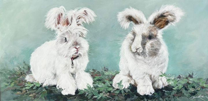 Angora Twins - CREATIVE H.E.A.R.T.S. - Paintings & Prints, Animals ...
