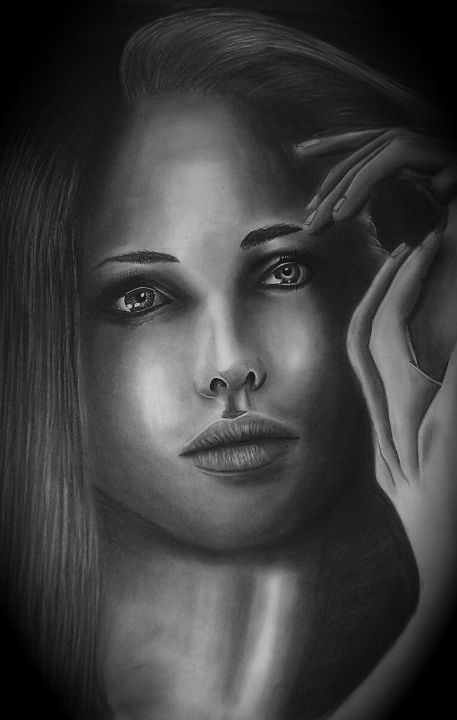 Angelina Jolie Portrait - Braun Olivier - Drawings & Illustration ...