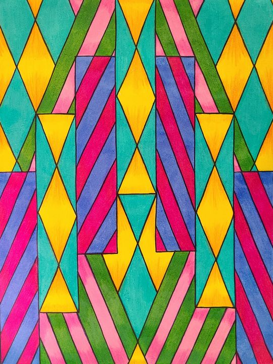 AC9 - Art by MJ - Drawings & Illustration, Abstract, Color - ArtPal