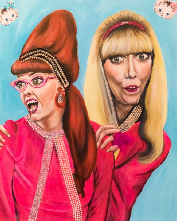 The Kitsch Kittens - Maria In Paint - Paintings & Prints, People ...