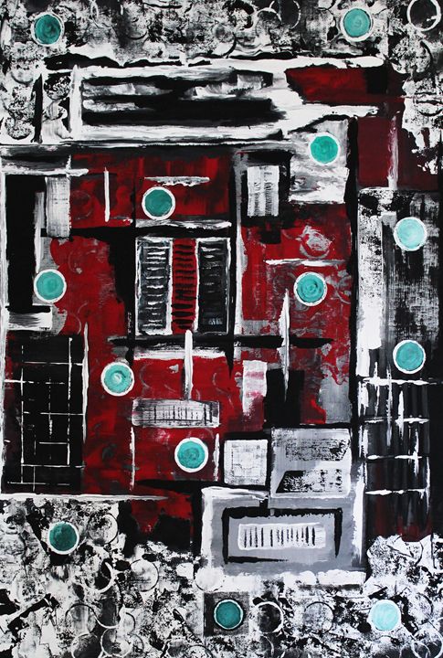Famine - Noel Farrell - Paintings & Prints, Abstract, Irregular Forms ...