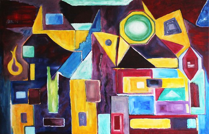 Places - Noel Farrell - Paintings & Prints, Abstract, Irregular Forms ...