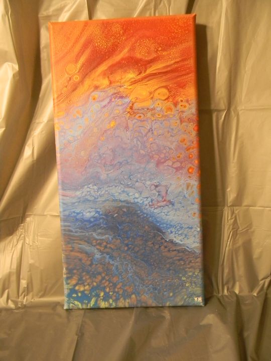 Hot and Cold - Spontaneous Colors - Paintings & Prints, Abstract ...