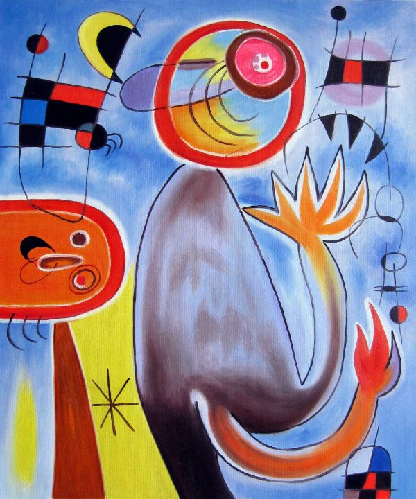 In style of Joan Miro 019 - Artseasy - Paintings & Prints, Abstract ...