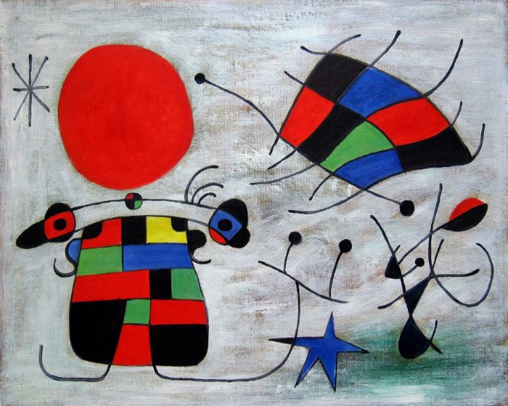In style of Joan Miro 206 - Artseasy - Paintings & Prints, Abstract ...