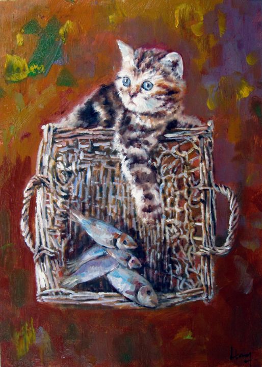 Cat fish 001 - Artseasy - Paintings & Prints, Animals, Birds, & Fish ...