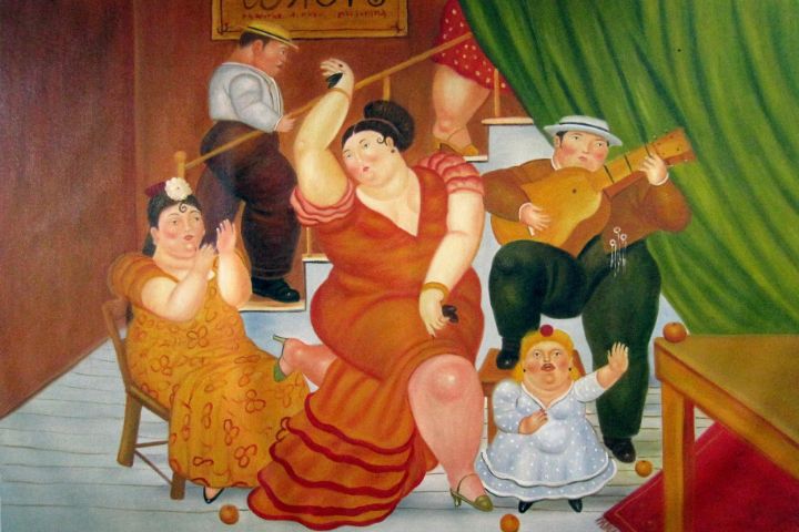 In style of Fernando Botero 238D - Artseasy - Paintings & Prints ...