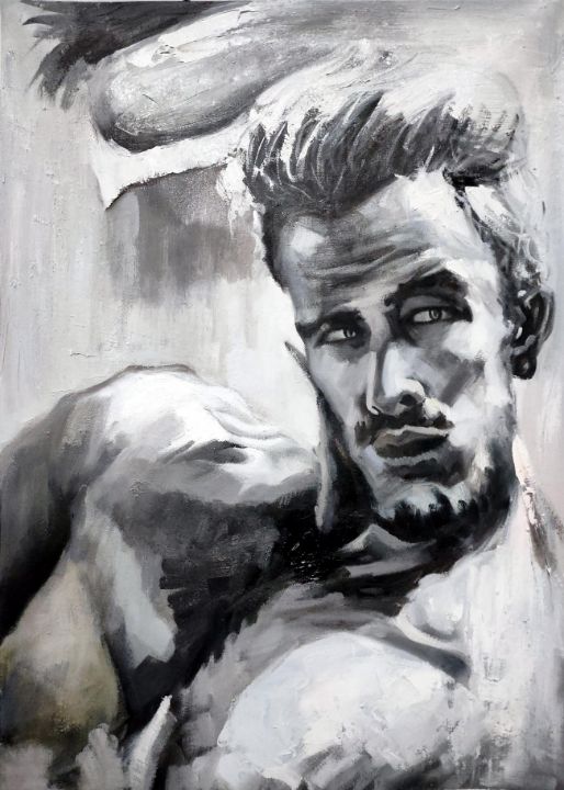 Muscle man 001D - Artseasy - Paintings & Prints, People & Figures ...