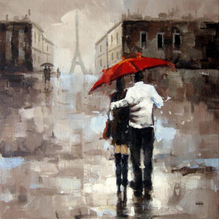 In rain 402D - Artseasy - Paintings & Prints, People & Figures, Other ...