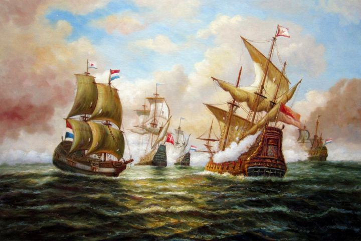 Naval battle 114 - Artseasy - Paintings & Prints, Vehicles ...