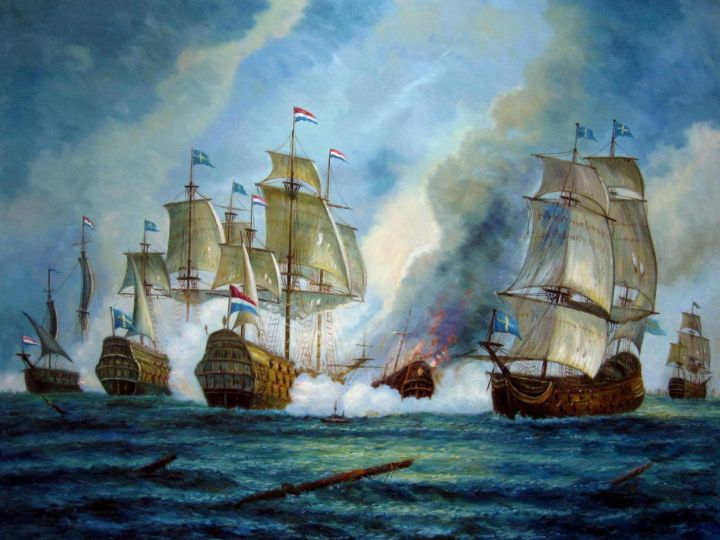 Naval battle 203 - Artseasy - Paintings & Prints, Vehicles ...