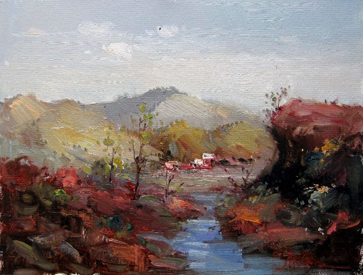 Mountain 110 - Artseasy - Paintings & Prints, Landscapes & Nature, Fields, Other Fields - ArtPal